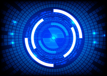Digital technology speed connect blue green tech Vector Image