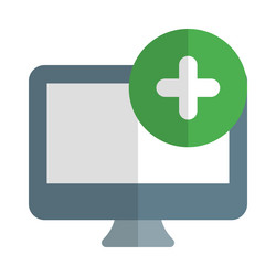 Creating or add new items on desktop Royalty Free Vector