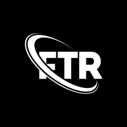 Ftr logo letter design Royalty Free Vector Image