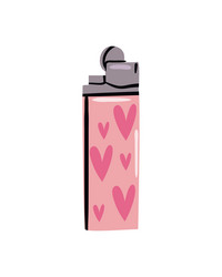 Flat pink lighter Royalty Free Vector Image - VectorStock