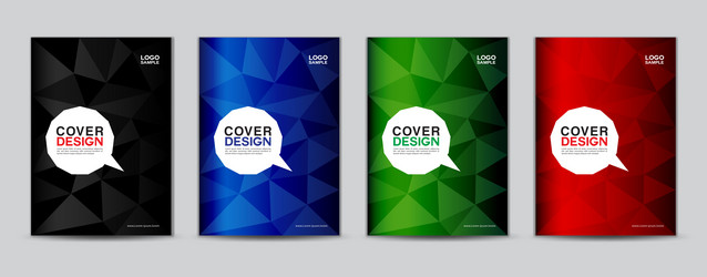 Brochure template layout green cover design Vector Image