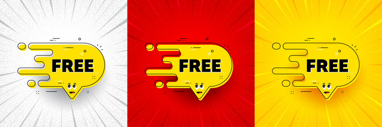 Free transition bubble cartoon face character Vector Image