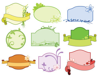 A set of simple tags labels Royalty Free Vector Image