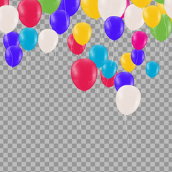 Colourful bursting celebration balloons Royalty Free Vector
