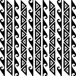 Seamless black and white wave pattern Royalty Free Vector