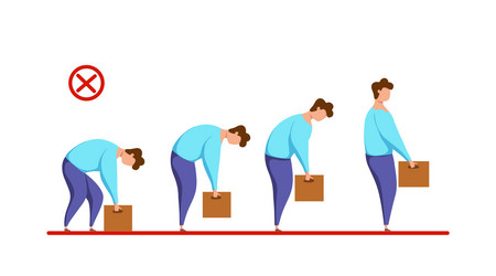 Heavy Box Lifting Cartoon Vector Images (over 500)