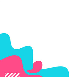 Modern bubble liquid corner Royalty Free Vector Image