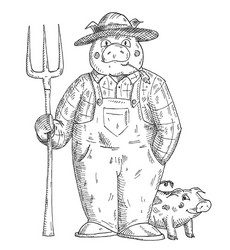 Cartoon Redneck Animal Vector Images (24)