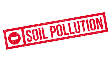 Soil pollution rubber stamp Royalty Free Vector Image