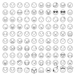 Speak no evil emoji black concept icon Royalty Free Vector