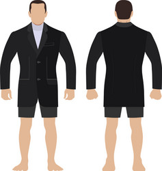 Fashion man figure Royalty Free Vector Image - VectorStock