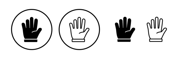 Hand icon hand symbols palm Royalty Free Vector Image
