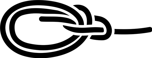 Rope knot Royalty Free Vector Image - VectorStock