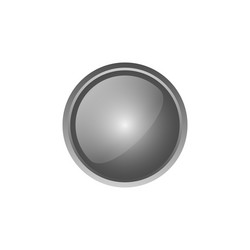 Green glossy 3d button isolated perfect for any Vector Image