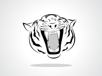 Tiger Logo Royalty Free Vector Image Vectorstock