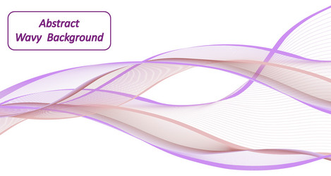 Purple wave swirl swoosh transparent flowing wavy Vector Image