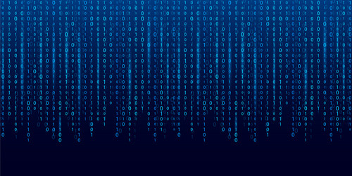 Creative of stream of binary Royalty Free Vector Image