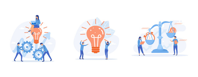 Idea startup concept business development process Vector Image