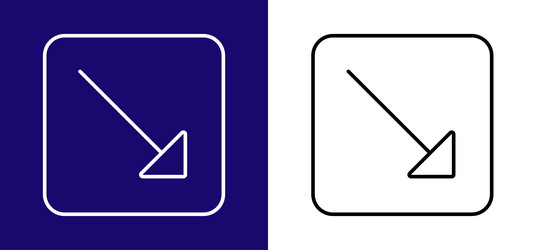 Pathfinding icon is in the form of an arrow Vector Image