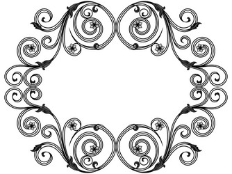 Decorative victorian frame Royalty Free Vector Image