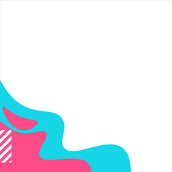 Modern bubble liquid corner Royalty Free Vector Image