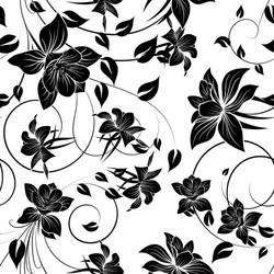 Seamless pattern of floral motifs Royalty Free Vector Image