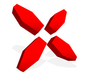 Double Red X Logo Quiz