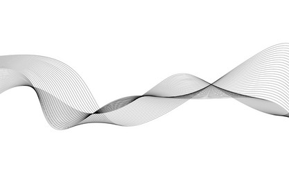 Abstract black wave design element Royalty Free Vector Image