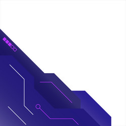 Modern tech corner Royalty Free Vector Image - VectorStock