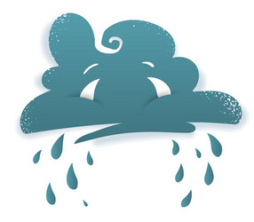 Sad face cloud icon no internet connection Vector Image