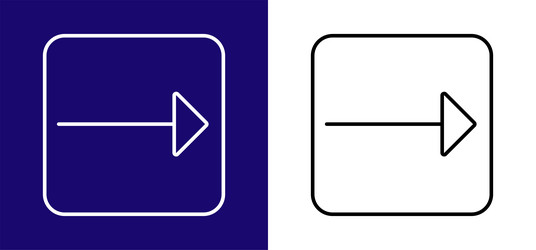 Pathfinding icon is in the form of an arrow Vector Image