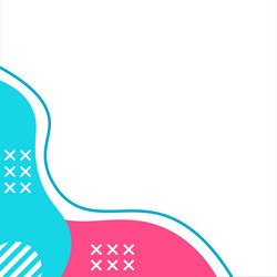 Modern bubble liquid corner Royalty Free Vector Image