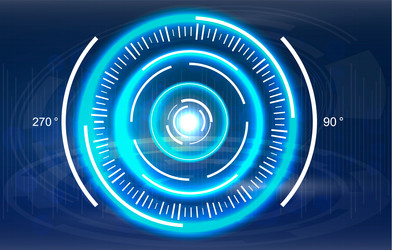 Modern radar control panel Royalty Free Vector Image