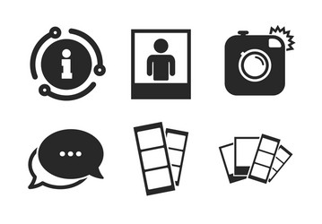 Human portrait photo frame selfie photography Vector Image