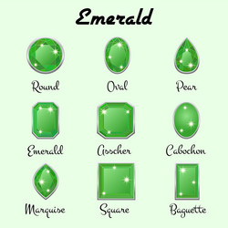 Colors of emerald Royalty Free Vector Image - VectorStock