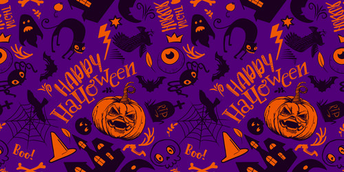 Halloween Purple Vector Images (over 9,500)