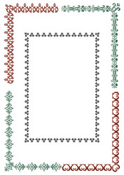 Page border a4 design for project Royalty Free Vector Image