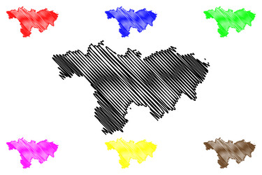 India Uttar Pradesh Map Vector Images (over 390)