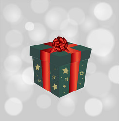 Christmas cartoon icon set - four present boxes Vector Image