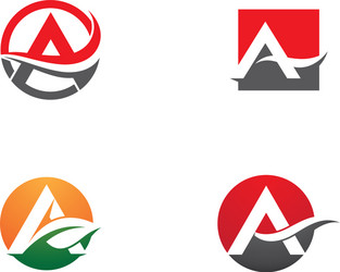 Letter a symbol design Royalty Free Vector Image