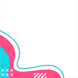 Modern bubble liquid corner Royalty Free Vector Image