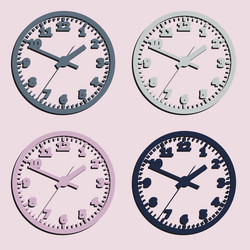 Wall mounted digital clock Royalty Free Vector Image