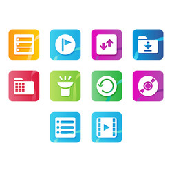 Optional icon set Royalty Free Vector Image - VectorStock