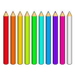 Color pencil set Royalty Free Vector Image - VectorStock