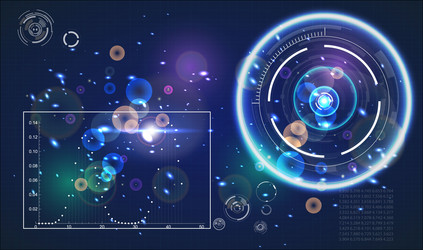 Modern radar control panel Royalty Free Vector Image