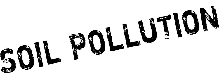 Soil pollution rubber stamp Royalty Free Vector Image
