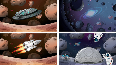 Isolated mars on white background Royalty Free Vector Image