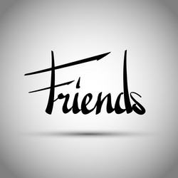 The Word Friends In Different Fonts