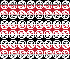 Maori kowhaiwhai pattern design collection Vector Image