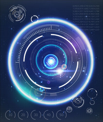 Modern radar control panel Royalty Free Vector Image